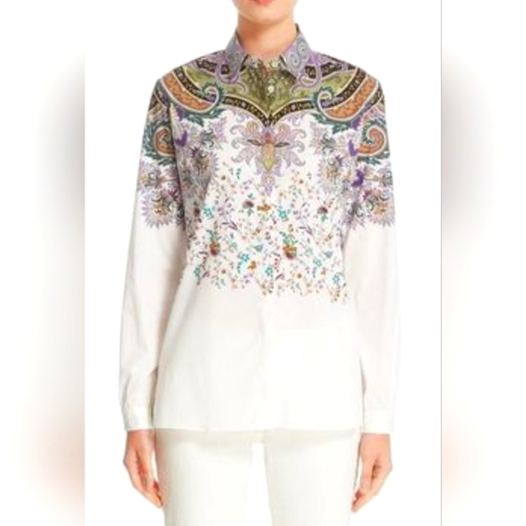 Etro | Tops | Etro Paisley Print Blouse | Poshmark